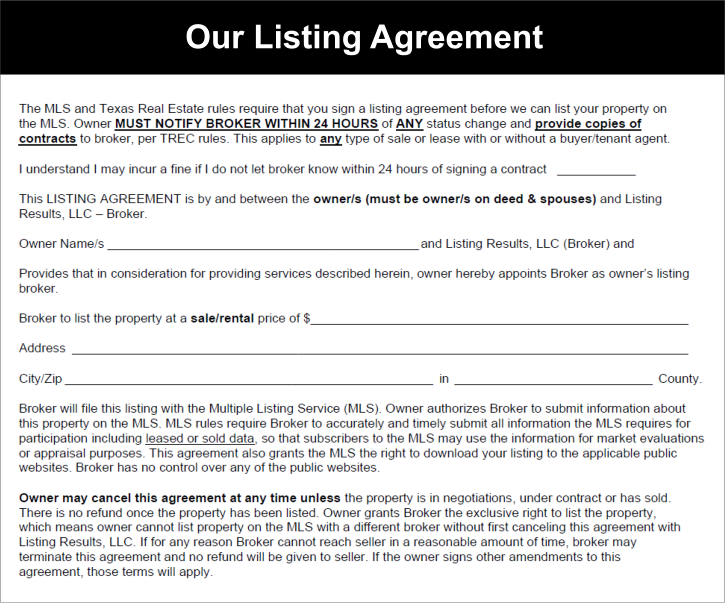 Flat Fee MLS Listing | Texas Realtor | List on the MLS for a Flat Fee